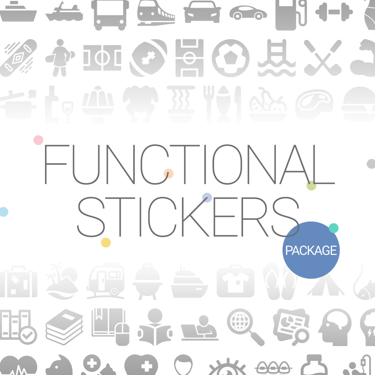 Functional stickers package – Goodplanr